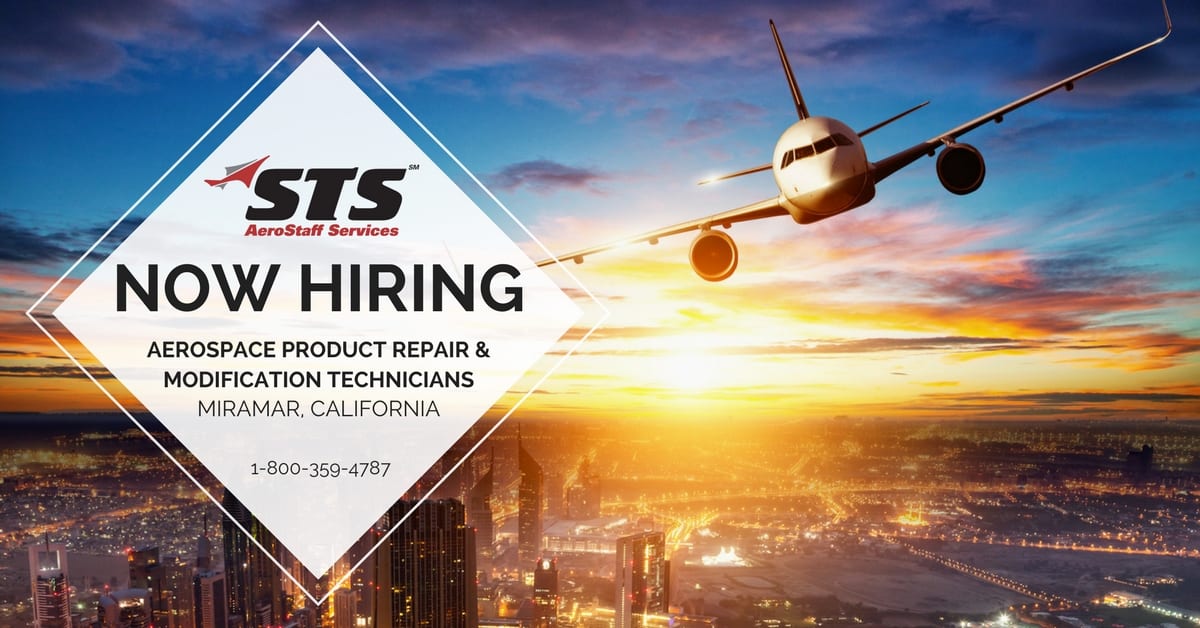Aerospace Product Repair Modification Technicians Miramar California STSAS - STS Technical Services
