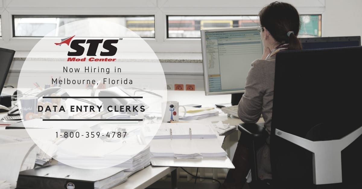 Data Entry Clerks Melbourne Florida STSMC - STS Technical Services