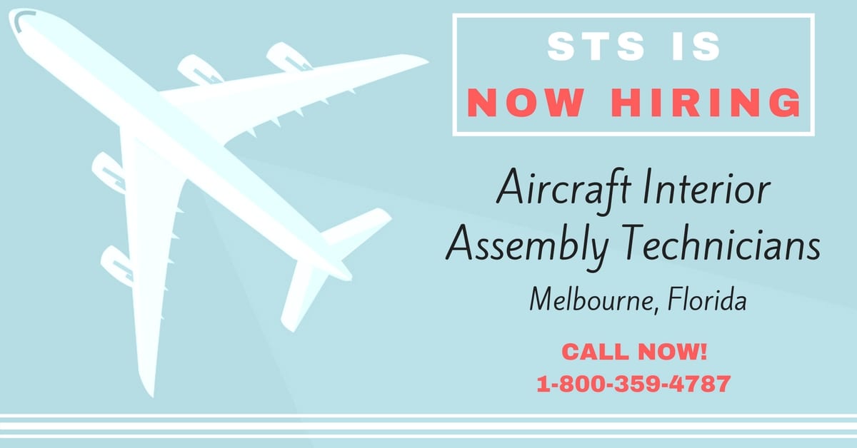 STS is Hiring Aircraft Interior Assembly Technicians in Melbourne ...